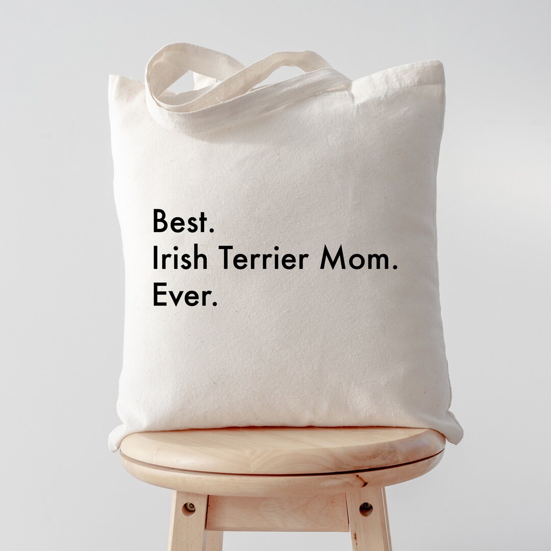 Best Irish Terrier Mom Tote, Best Irish Terrier Mom, Irish Terrier Mom ...