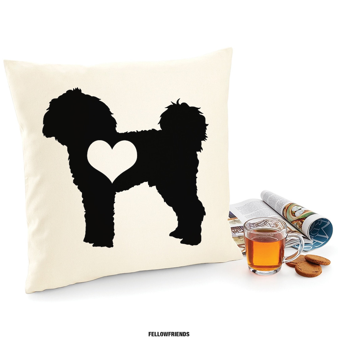 Cavapoo Cushion, Dog Pillow, Cavapoo Pillow, Cover Cotton Canvas Print ...