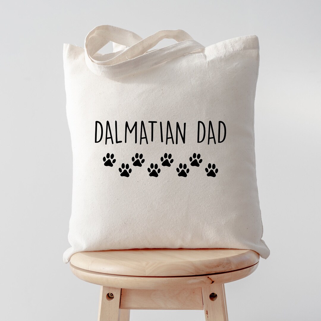 Dalmatian Tote Bag, Dalmatian Dad, Dalmatian Gifts, Dalmatian Tote ...