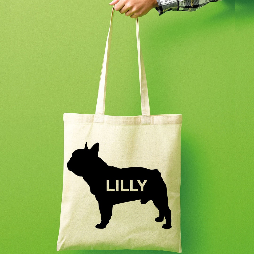 French Bulldog Tote Bag, Bulldog Gifts, Bulldog Bag, Personalised Tote ...
