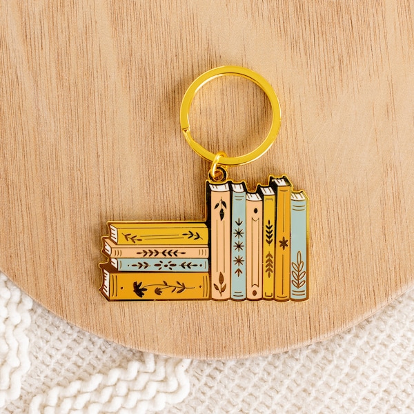 Bookish Keychain - Etsy