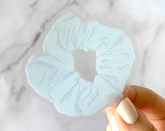 Clear Blue Rainbow Sticker 2.5x2.5in. | Etsy