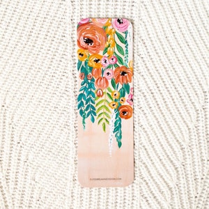 Hanging Florals Bookmark - Etsy
