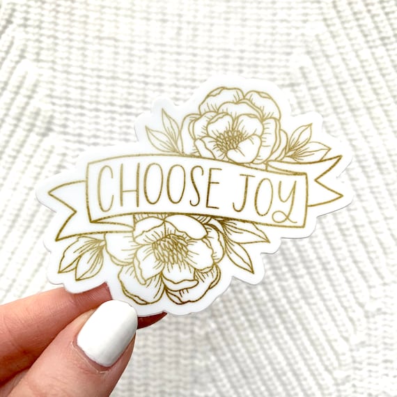 Choose Joy Sticker 3x2in. - Etsy