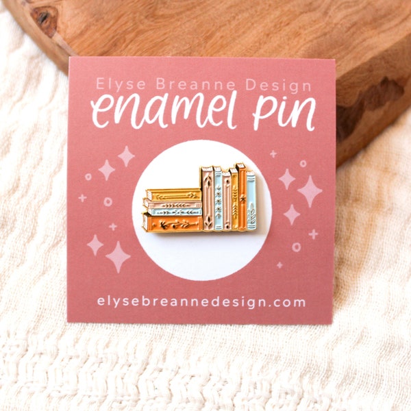 Book Enamel Pins - Etsy