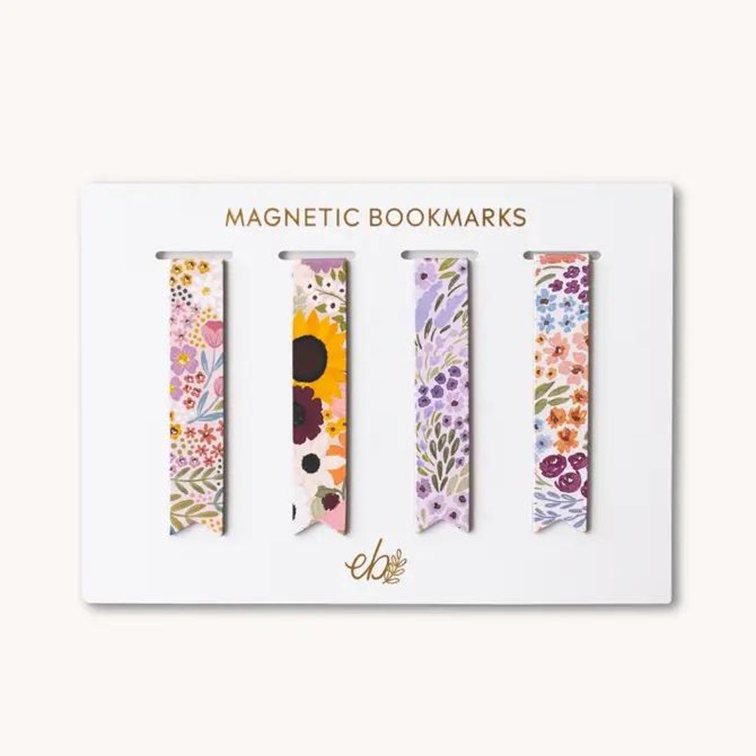 Set of 4 Magnetic Bookmarks - Summer Tones, Bookmark, Reading, Readers ...