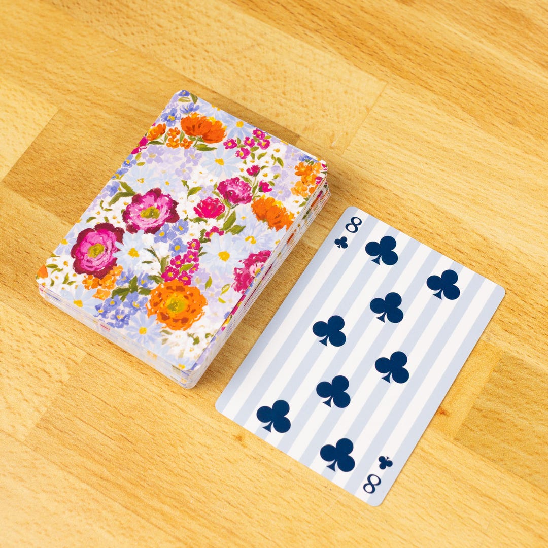 Primavera X Blue Stripes Deck of Cards - Etsy