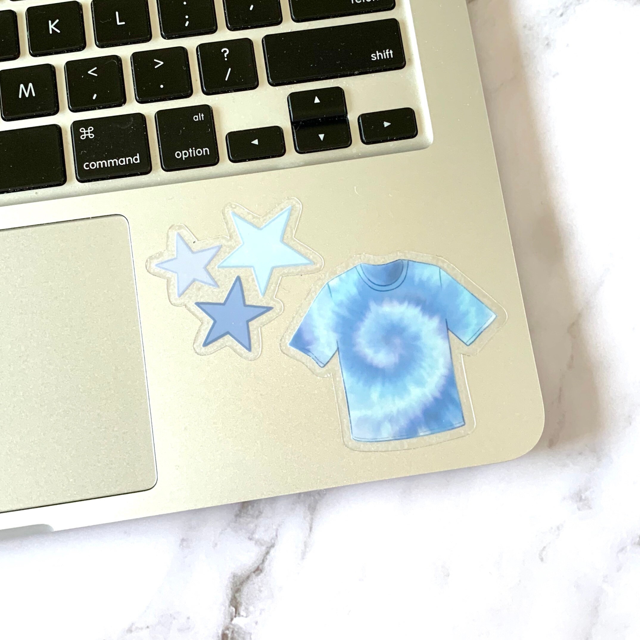 Clear Blue Rainbow Sticker 2.5x2.5in. | Etsy