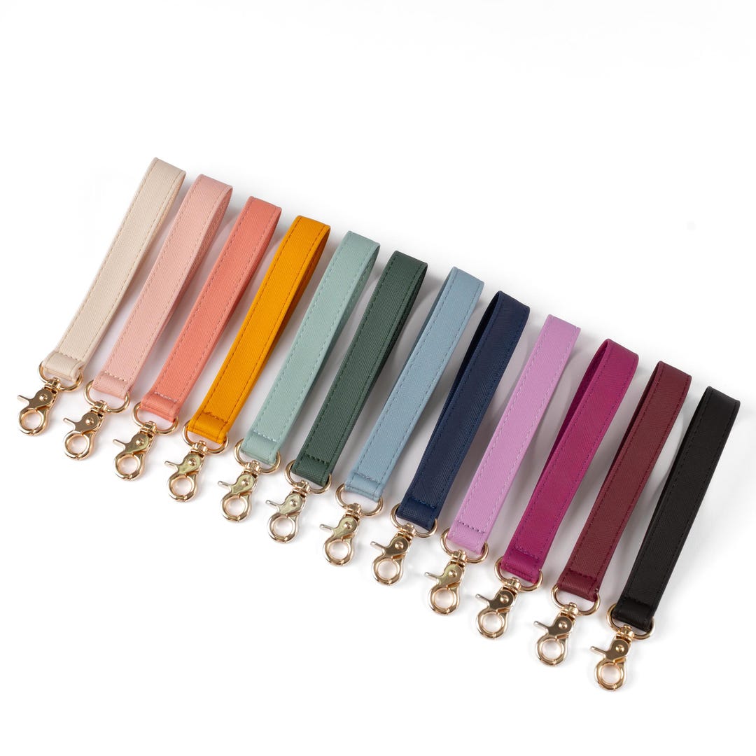 Solid Color Wristlet Keychains - Etsy