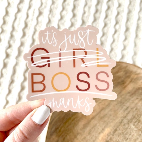 Its Just Boss Thanks Sticker 3x3 In. - Etsy