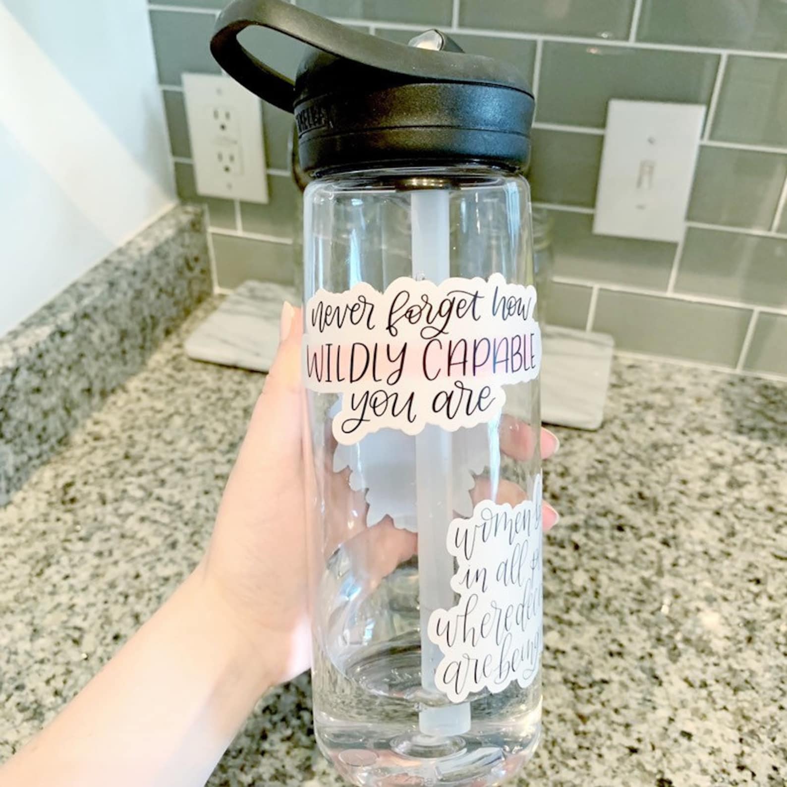 Pink Never Forget How Wildly Capable You Are Quote Sticker - Etsy Canada