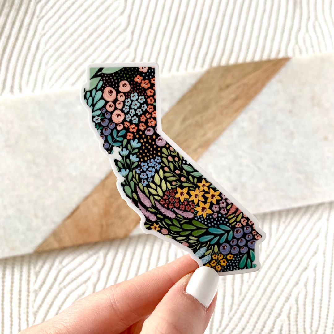 California Sticker 3.25x2.5in. - Etsy