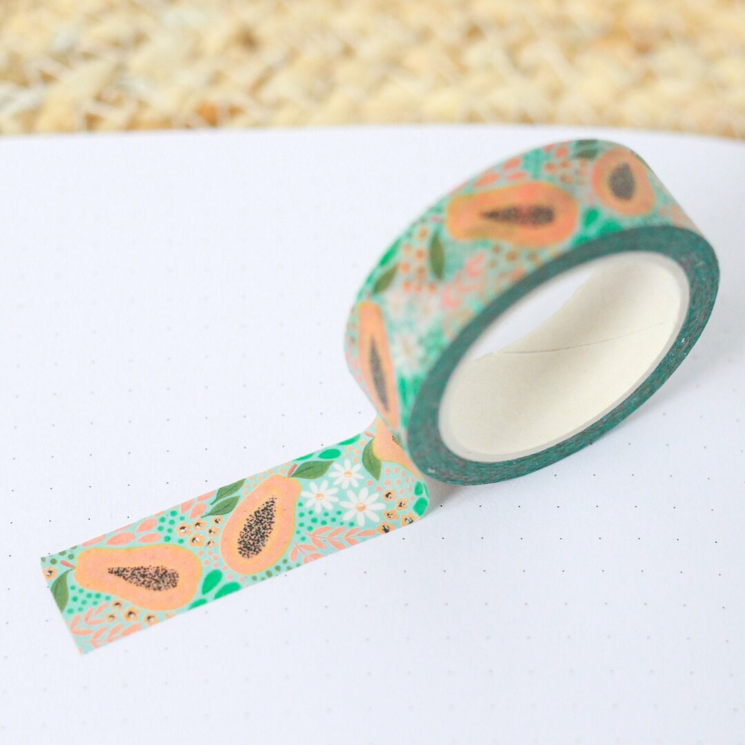 1 Roll Papaya Washi Tape - Etsy