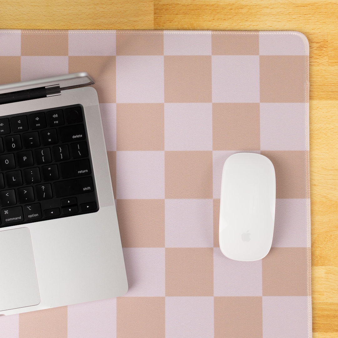 Latte Checker Desk Pad - Etsy