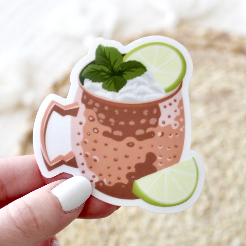 Moscow Mule Sticker 2.7x2.8in. - Etsy