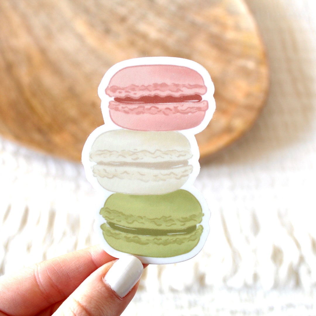 Macarons Sticker, 3x2 In. - Etsy