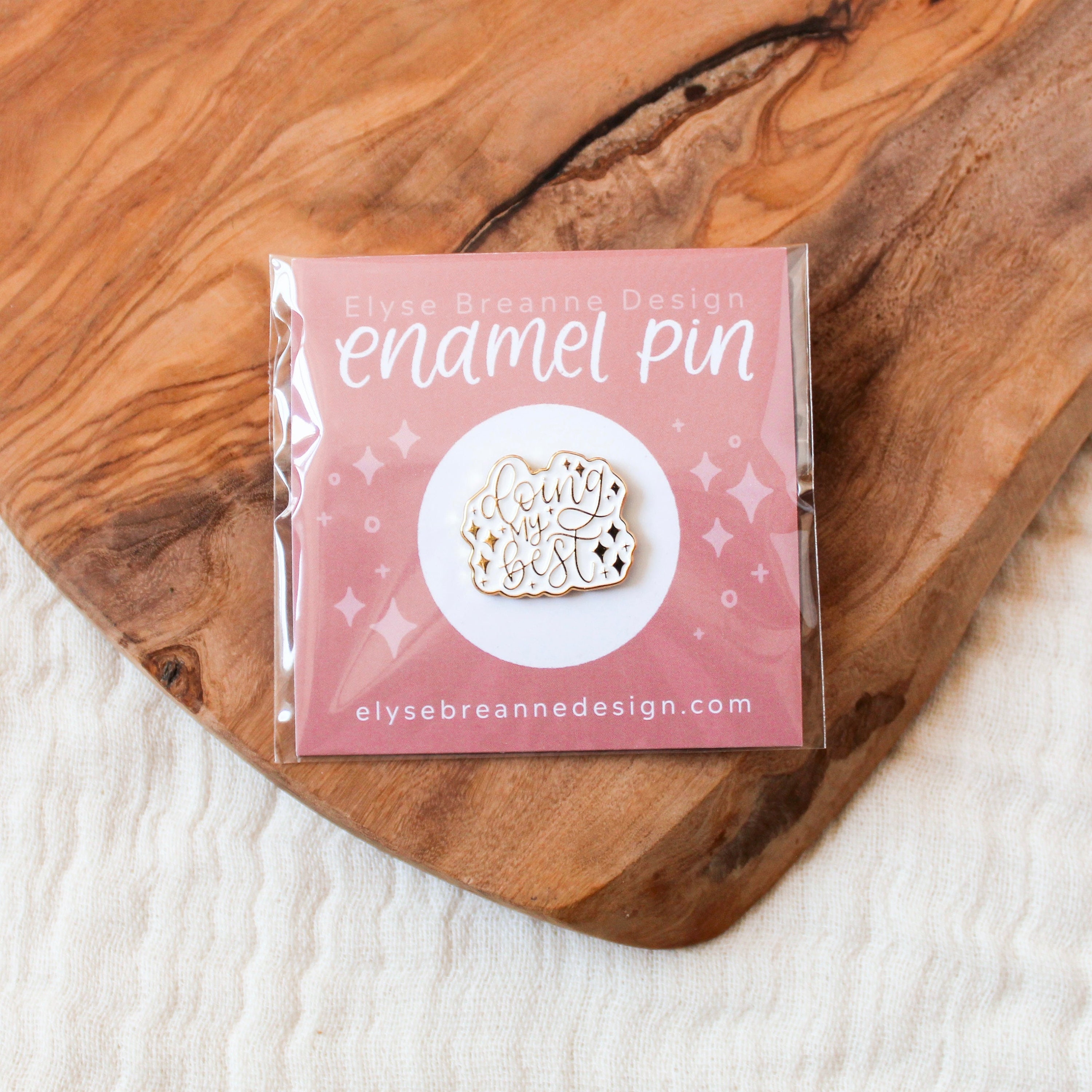 Doing My Best Enamel Pin 1x1 In. - Etsy