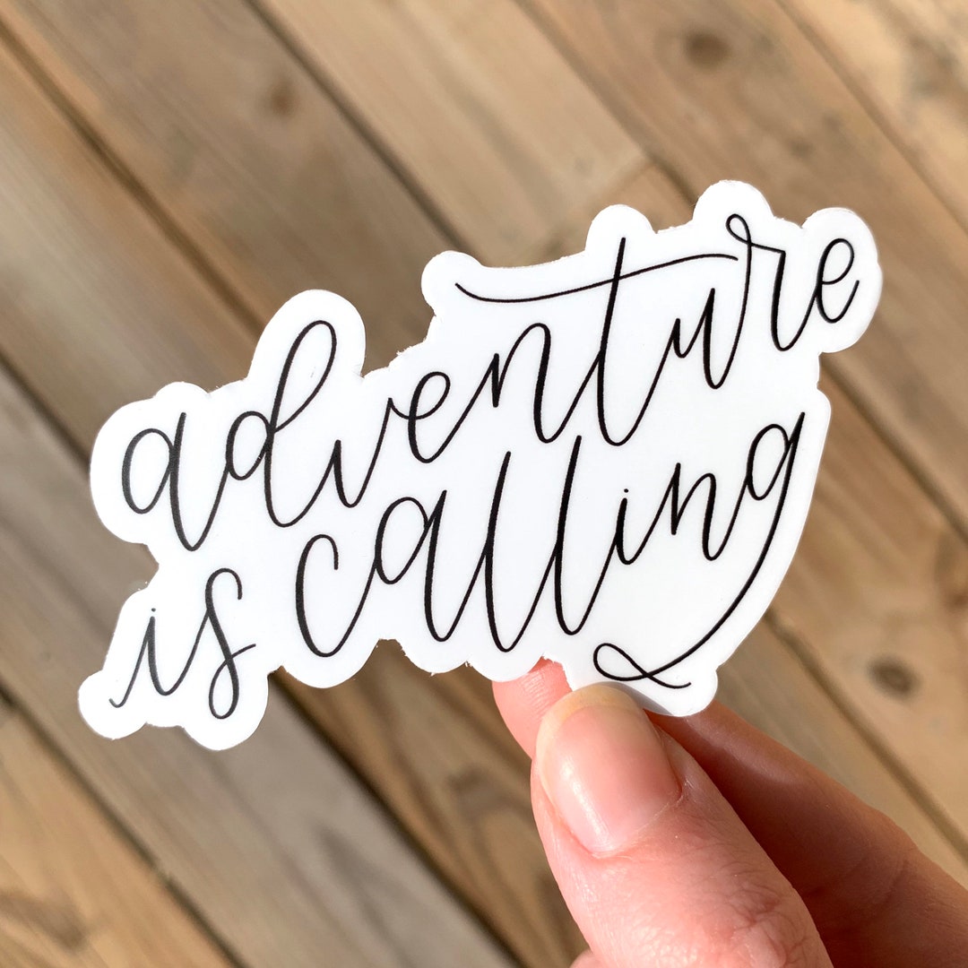 Adventure is Calling Sticker, 3.5x2in. - Etsy