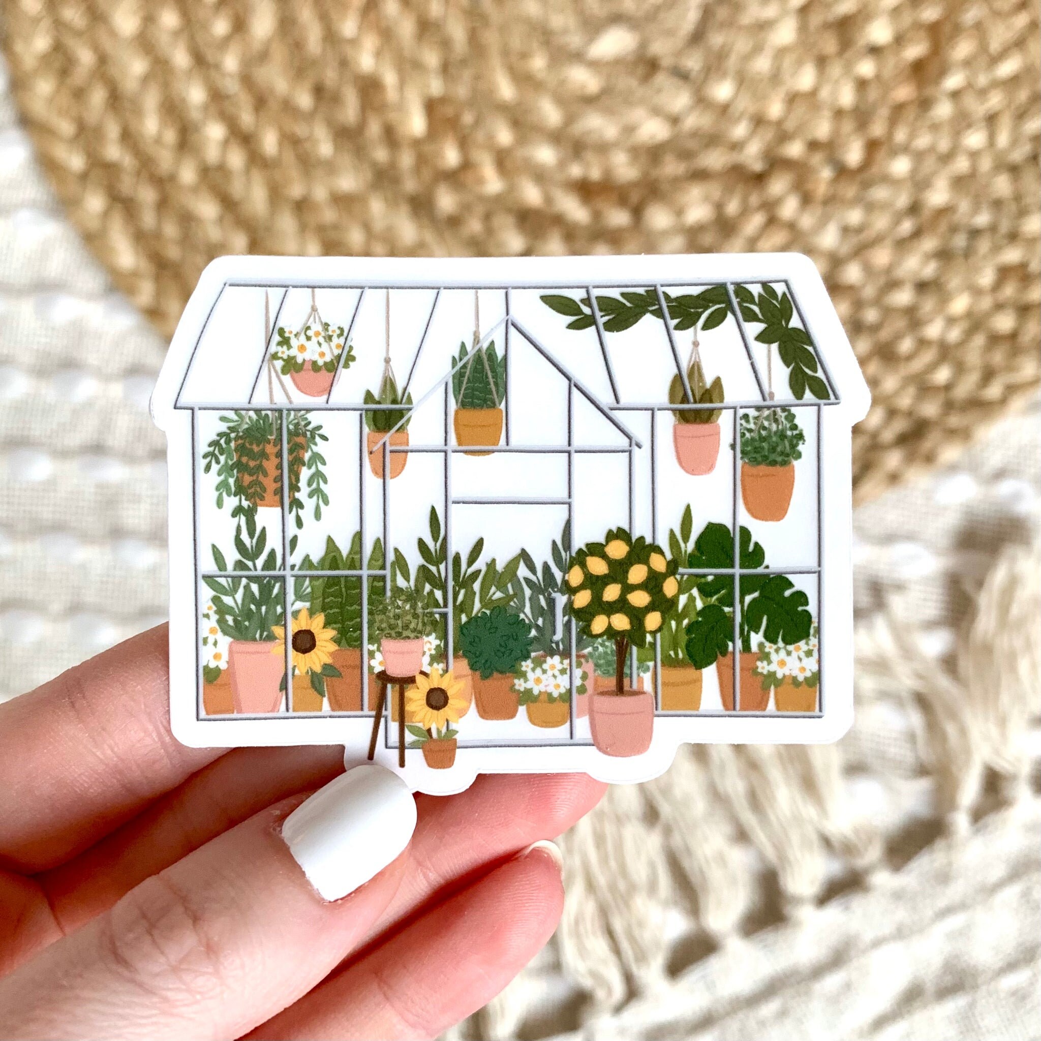 Clear Greenhouse Sticker 3.25x2.5in. - Etsy