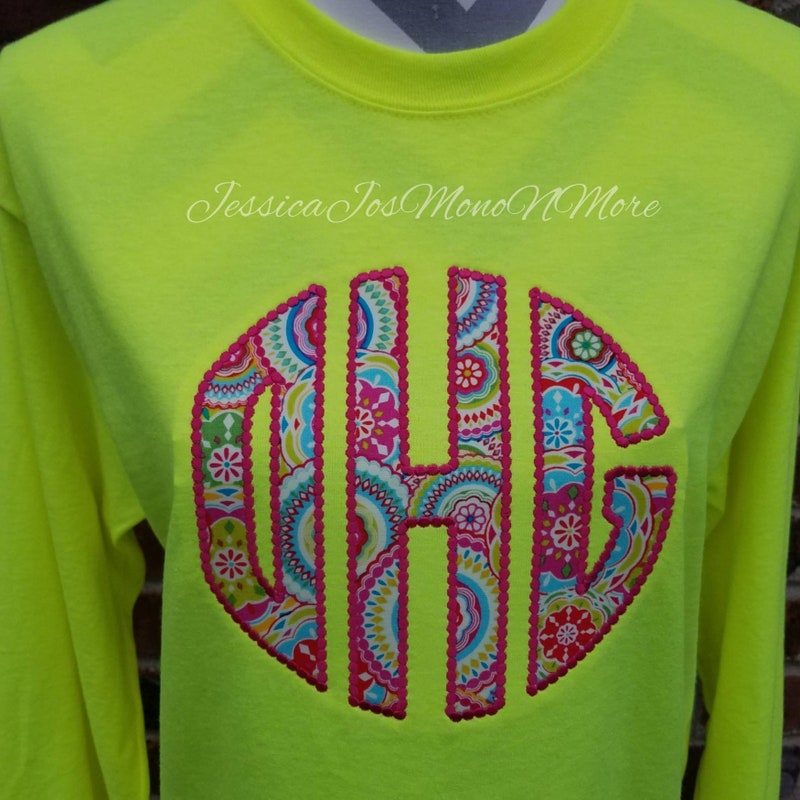 Monogram Long Sleeve - Etsy