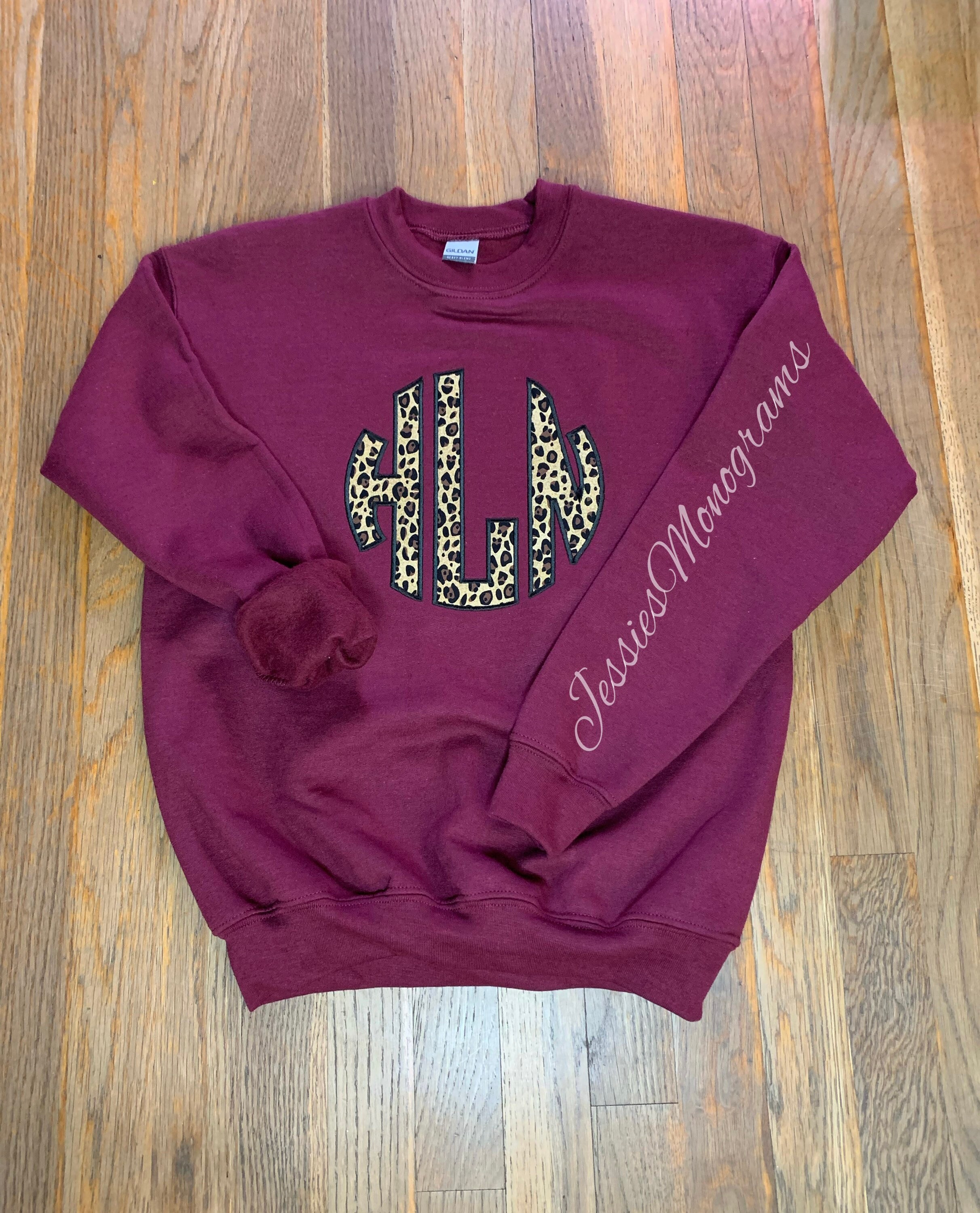 Monogram Sweatshirt Monogram Sweatshirts Crew Neck - Etsy