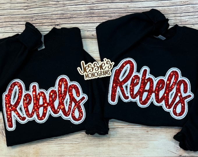 Rebels Sweatshirt. School Spirit Unisex Sizing Baby Blue - Etsy