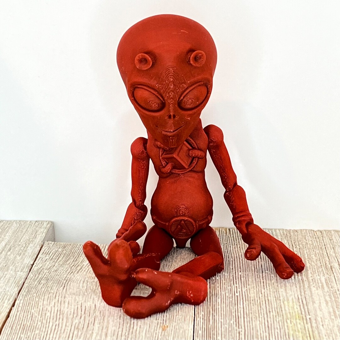 Flexi Alien 3D Printed Flexi Factory Alien Fidget Toy Alien - Etsy