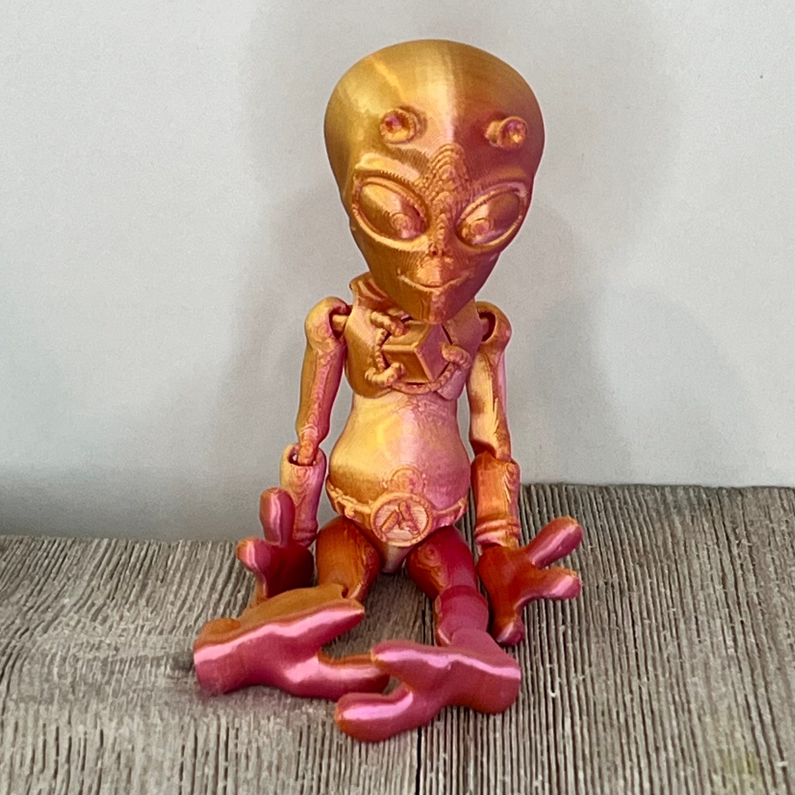 Mini Flexi Alien 3D Printed Flexi Factory Alien Fidget Toy Alien - Etsy