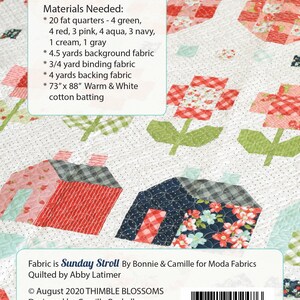 Stroll Quilt Pattern - Thimble Blossoms - Camille Roskelley - Fat ...