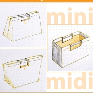 The Mini H Bag Pattern Orange Dot Quilts Dora Cary the Mini H Bag ...