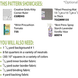 Kitty Cornered Chain Quilt Pattern Cut Loose Press Deb - Etsy