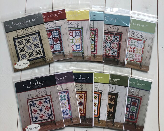 Monthly Make It Mini Quilt Pattern Collection - This & That - Sherri ...