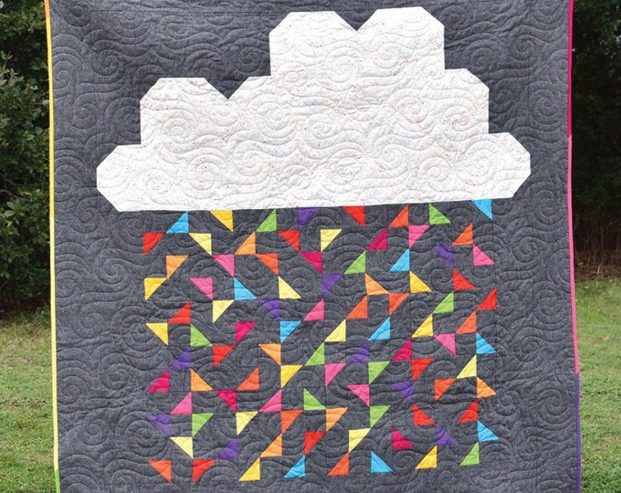 April Showers Quilt Pattern - 48” X 50” - Villa Rose Designs - Running ...