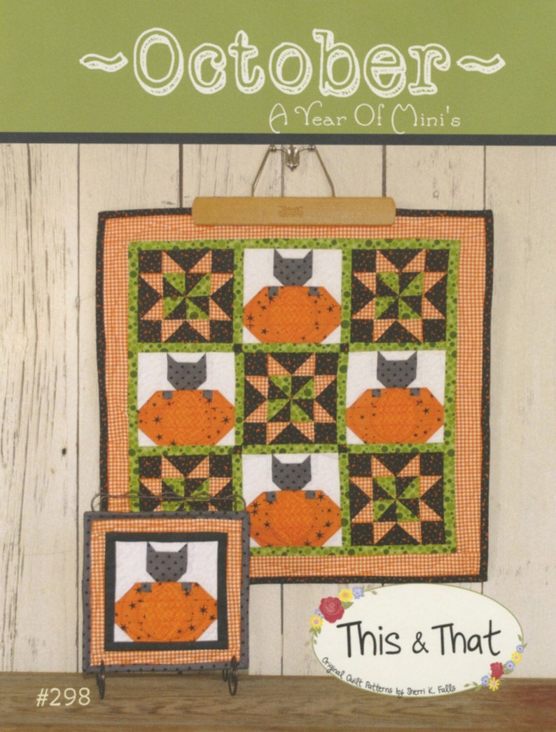A Year of Minis October Mini Quilt Pattern This & That - Etsy