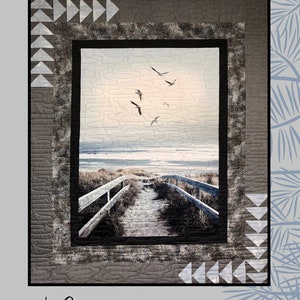 Beach Walk Quilt Pattern - 56” X 68” - Sugar Pine Quilt Designs - Etsy