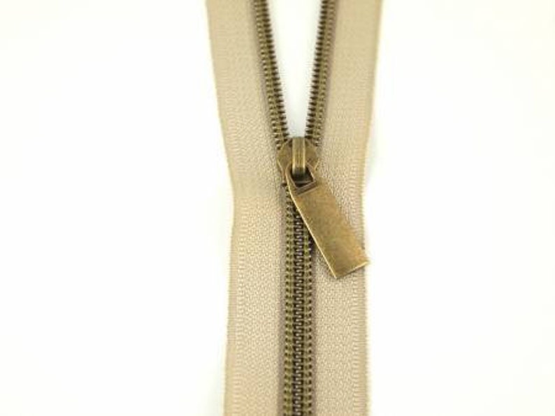 Beige Zipper Tape Sallie Tomato Zipper Choose Teeth Color - Etsy