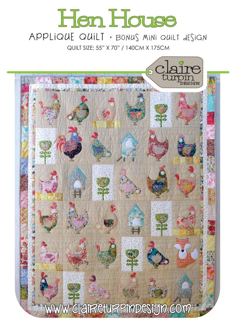 Hen House Quilt Pattern Claire Turpin Creative Abundance - Etsy