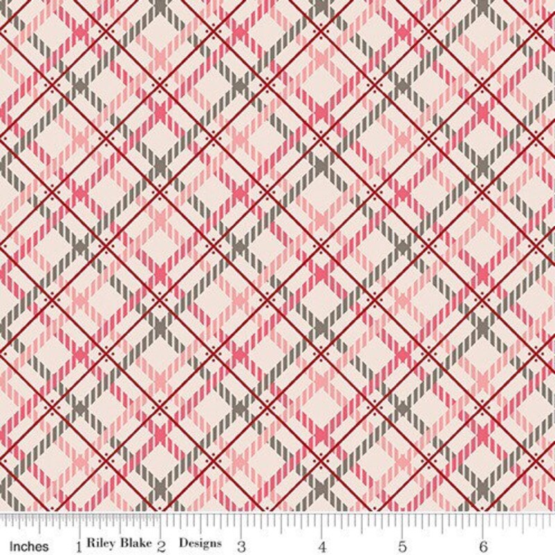 Pink Plaid Fabric - Etsy