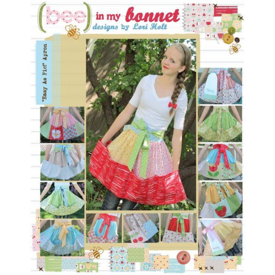 Easy as Pie Apron Pattern Lori Holt Bee in My Bonnet - Etsy
