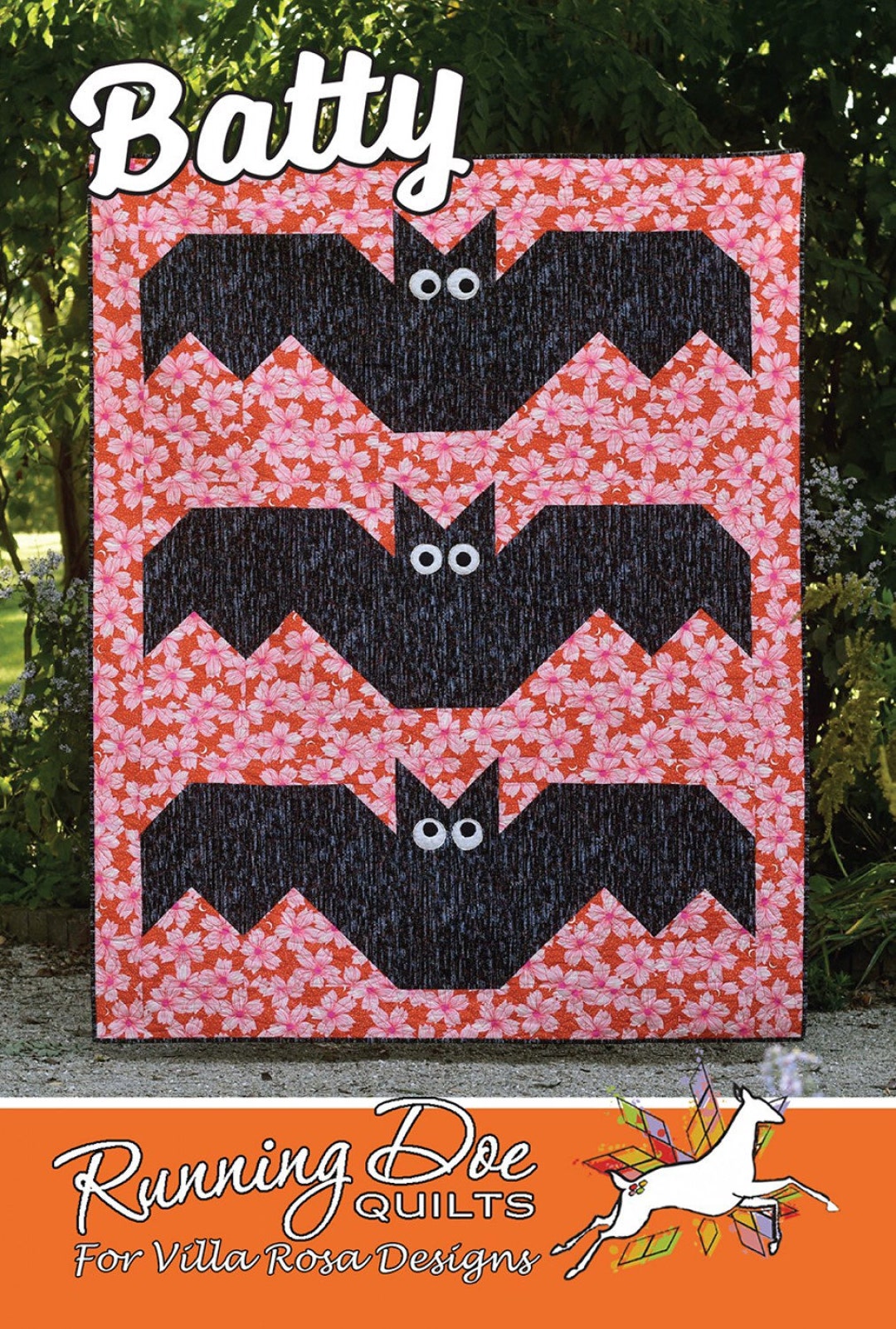 Batty Quilt Pattern - 56” X 70” - Running Doe - Villa Rose - Etsy