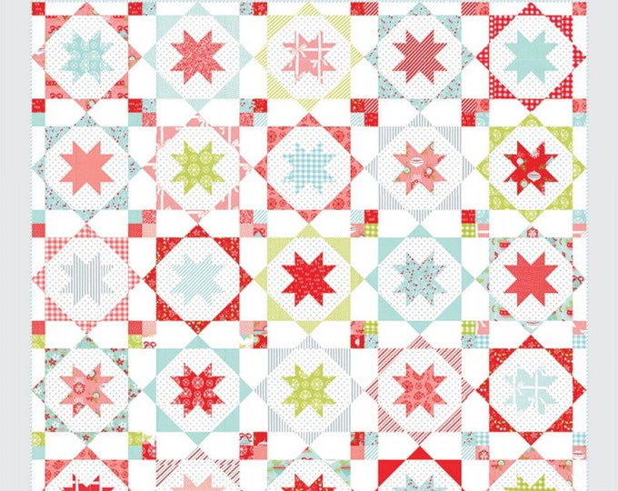 Star Drops Quilt Pattern the Pattern Basket Margot Languedoc Layer Cake ...