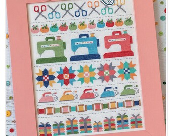 Sew by Row Downloadable PDF Cross Stitch Pattern by Lori Holt of Bee in ...