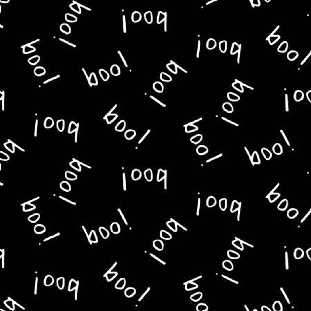 Halloween Boo Fabric David Textiles Halloween Fabric - Etsy