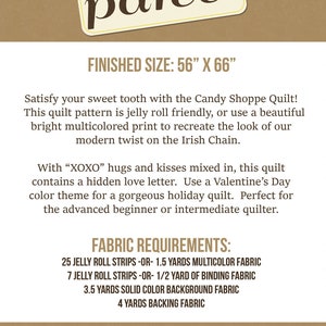 Candy Shoppe Quilt Pattern - the Cloth Parcel - 2 Sizes - Etsy