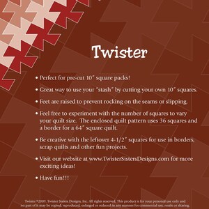 Twister Pinwheel Ruler Twister Sisters Layer Cake Friendly Twister ...