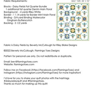 Daisy A Day Quilt Pattern Flamingo Toes Beverly Mccullough - Etsy