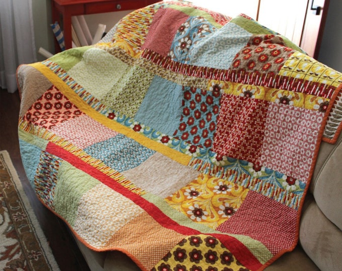 Boho Chic Quilt Pattern Orange Dot Quilts Dora Cary Layer Cake Friendly ...
