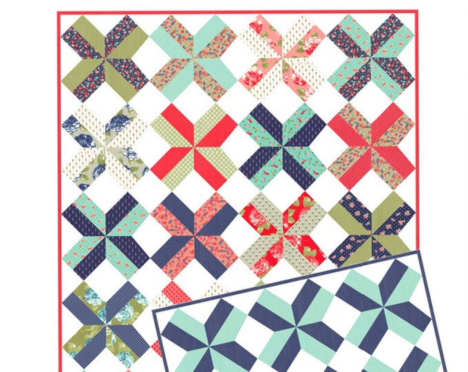 Bloom Quilt Pattern Two Sisters at Squirrel Hollow Fat Quarter Friendly ...