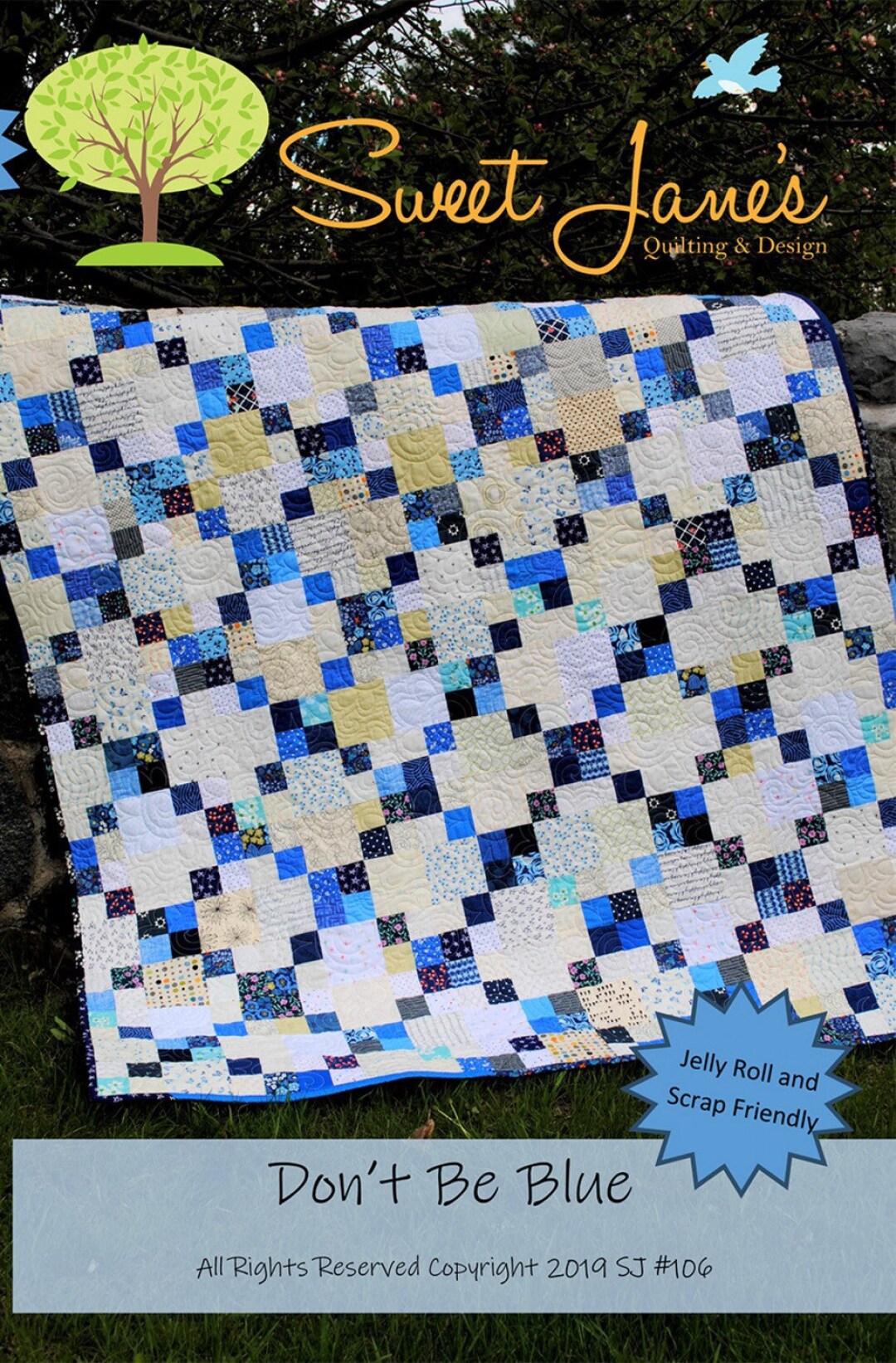 Dont Be Blue Quilt Pattern Sweet Janes Scrap Friendly - Etsy