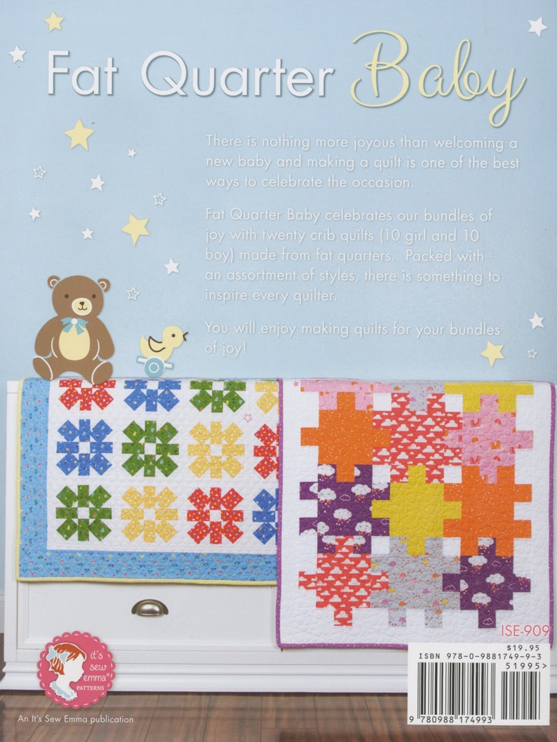 Fat Quarter Baby Its Sew Emma Fat Quarter Quilt Patterns - Etsy